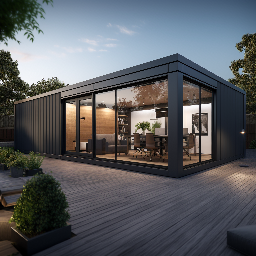 Bureau container modulable - Solutions flexibles pour entreprises